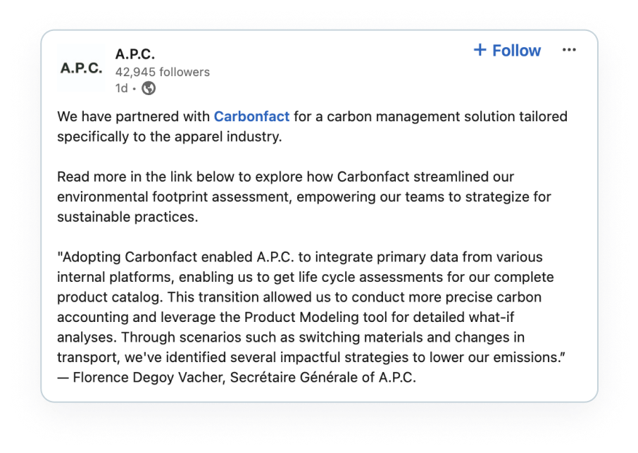 Customers | Carbonfact